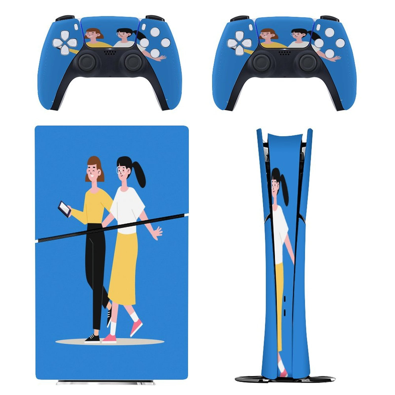 Young Couple PS5/PS5 Slim Digital Disc Skin Sticker For Console And ...