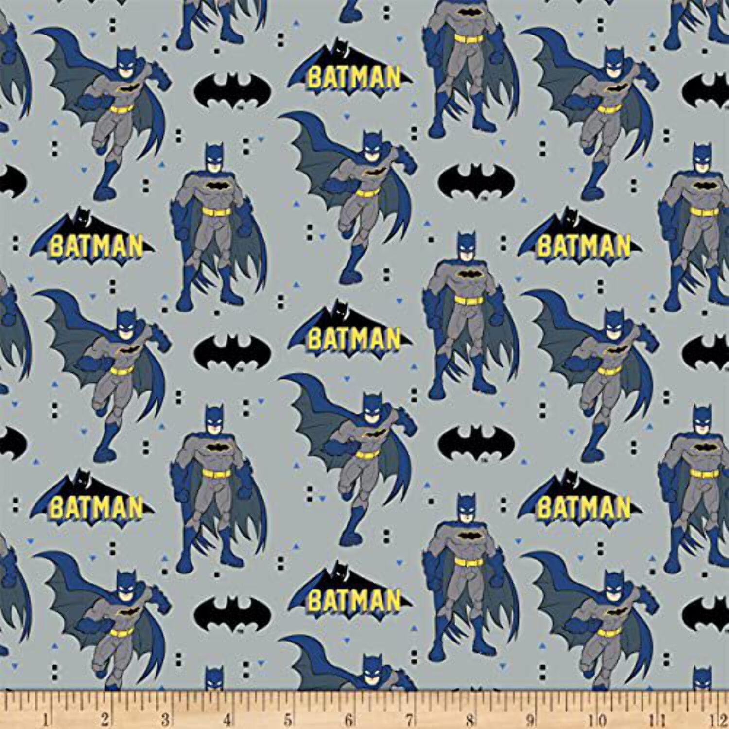 Young DC Justice League Jr Batman Grey Cotton Fabric - Walmart.com