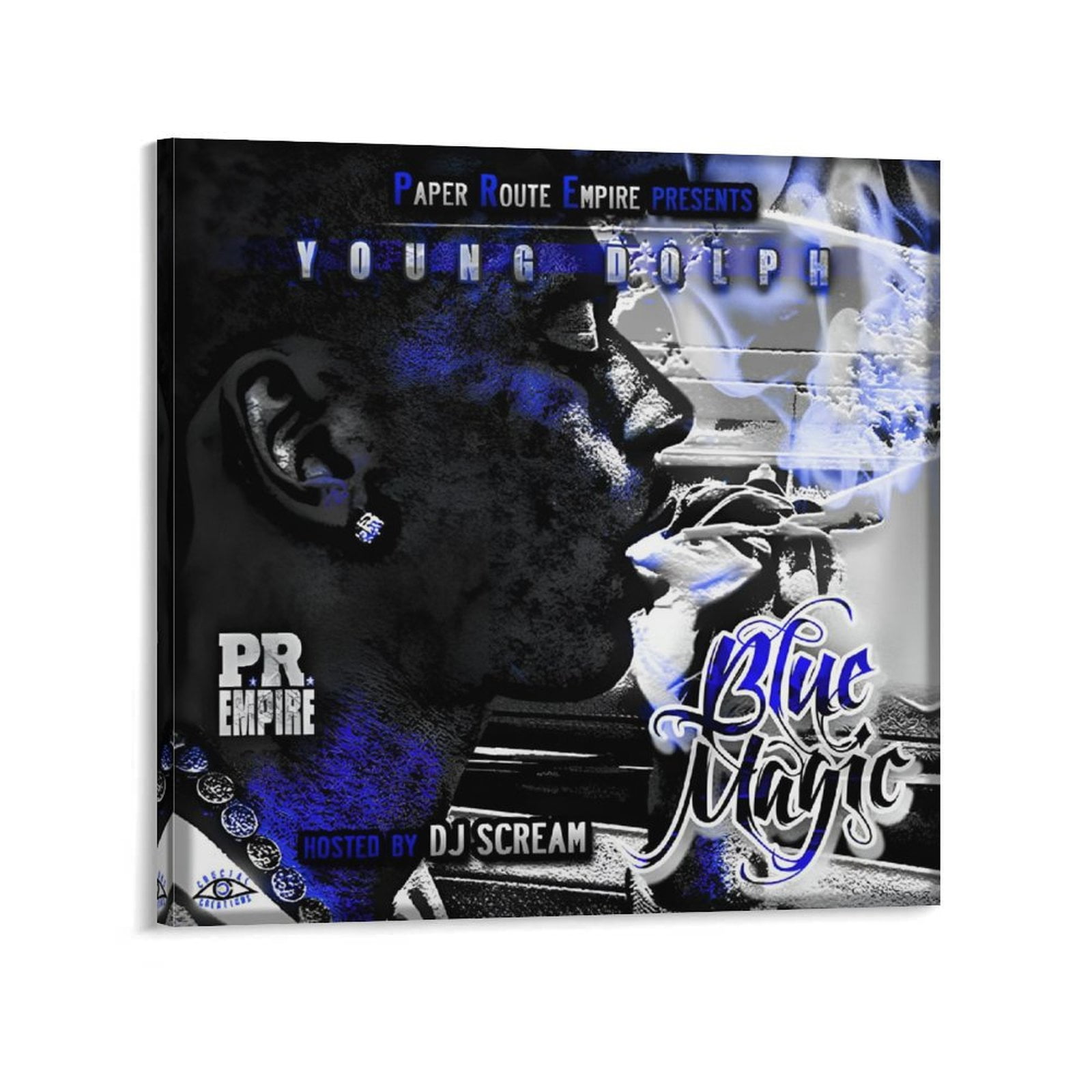 Young Dolph Poster Rapper Hiphop Music Album Cover Canvas Art Poster ...