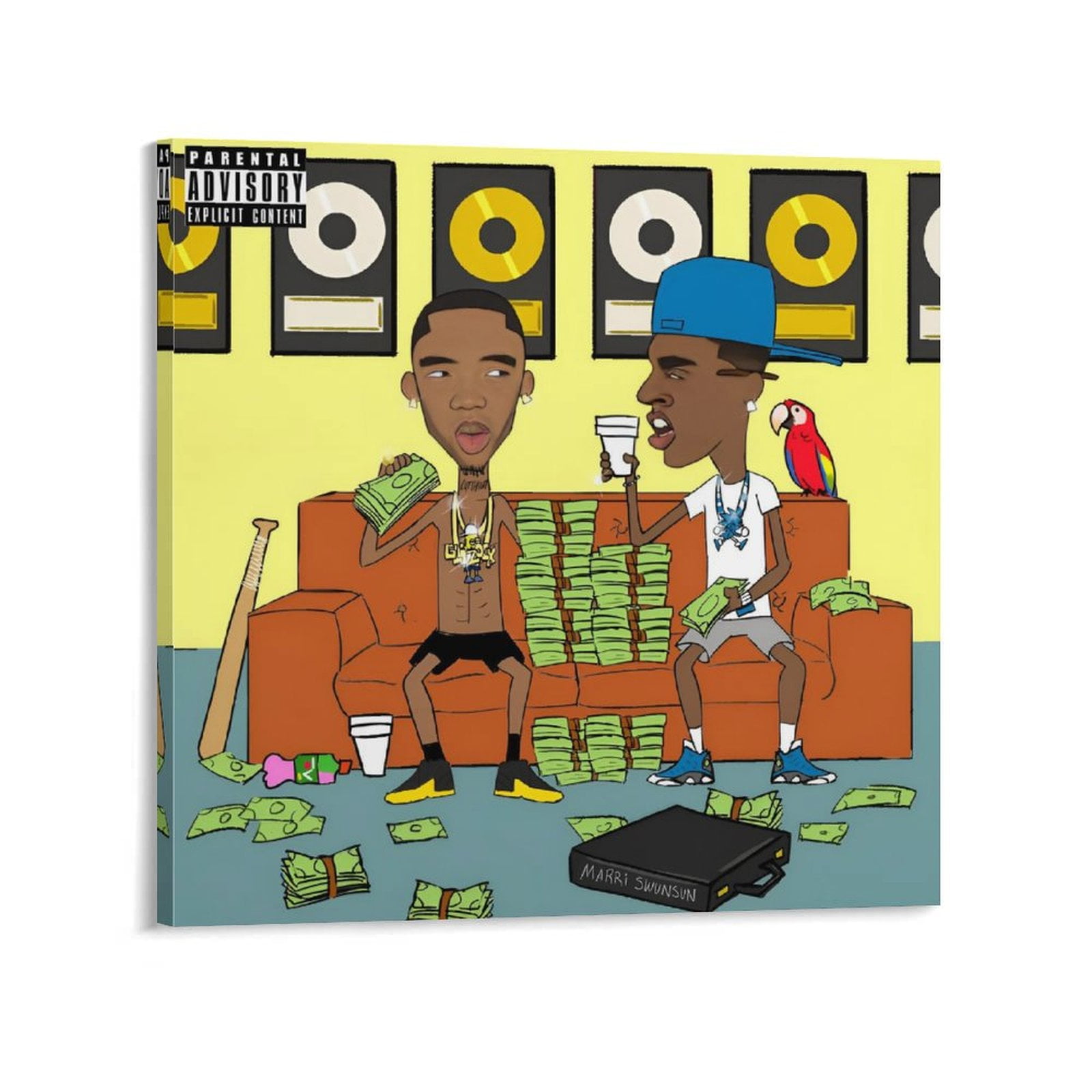 Young Dolph Poster Rapper Hiphop Music Album Cover Canvas Art Poster ...