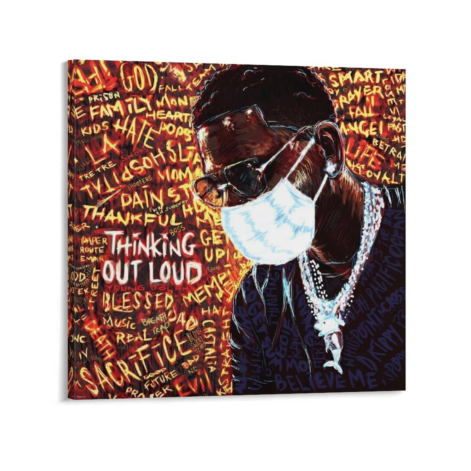 Young Dolph Poster Rapper Hiphop Music Album Cover Canvas Art Poster ...