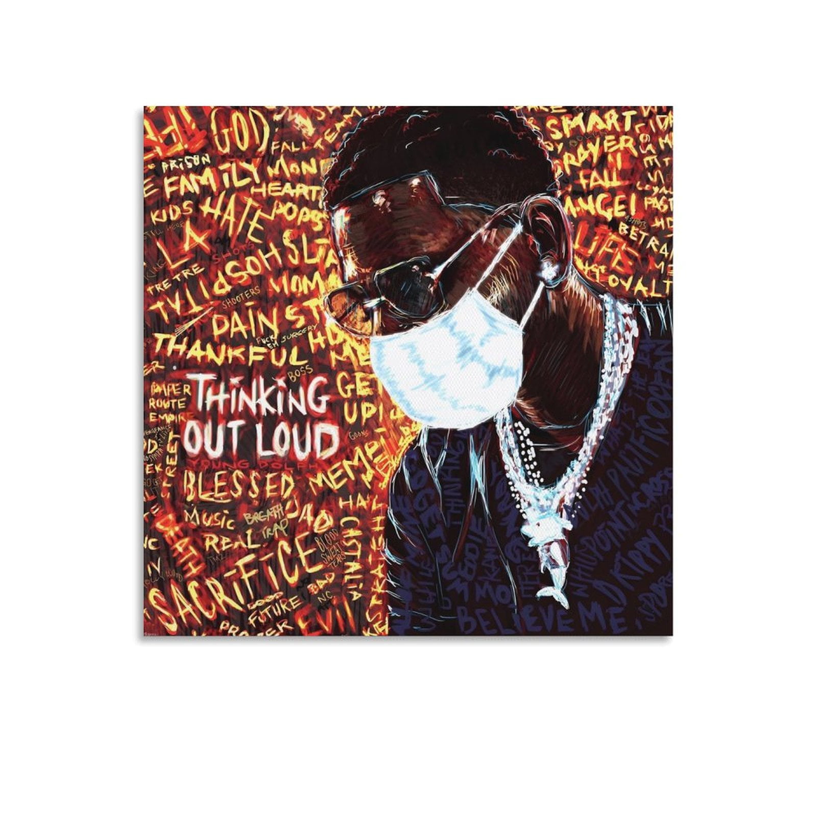 Young Dolph Poster Rapper Hiphop Music Album Cover Canvas Art Poster ...