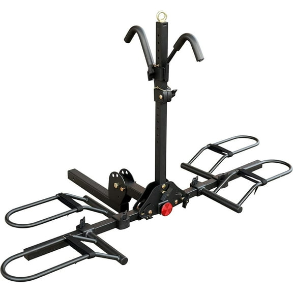 CRAVOT E2(25) Foldable Hitch 2-Bike Rack, 5" Fat Tire Support, Fits RV ...