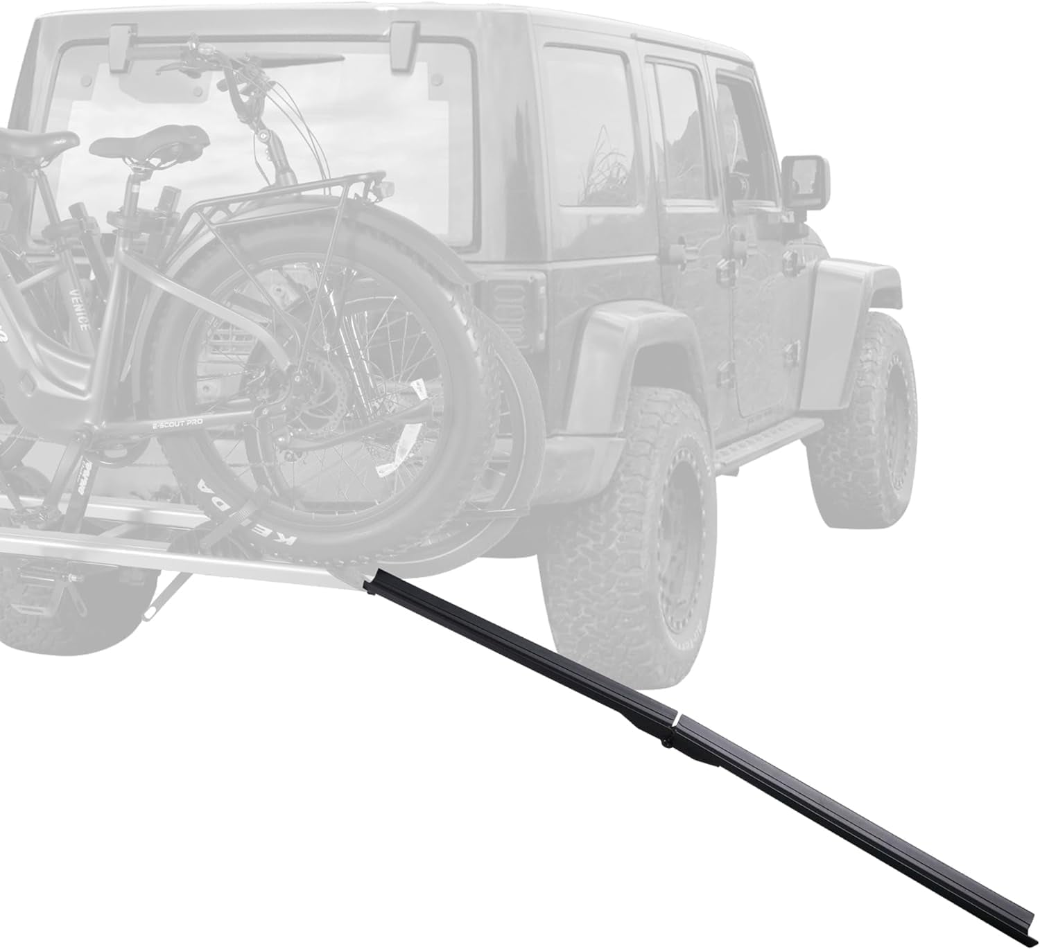 Young Electric Steel Loading Ramp 100 lbs Capacity Bike Rack, Two 24 ...