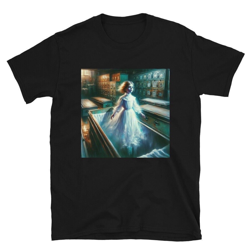 Young Ghost Girl Floating In The Morgue | Goth Short-Sleeve Unisex T ...
