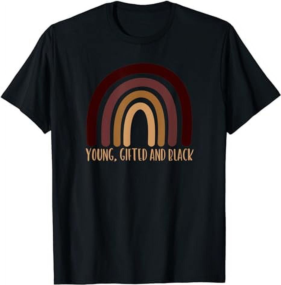 Young Gifted And Black Rainbow - Black History Month - Junet T-Shirt ...