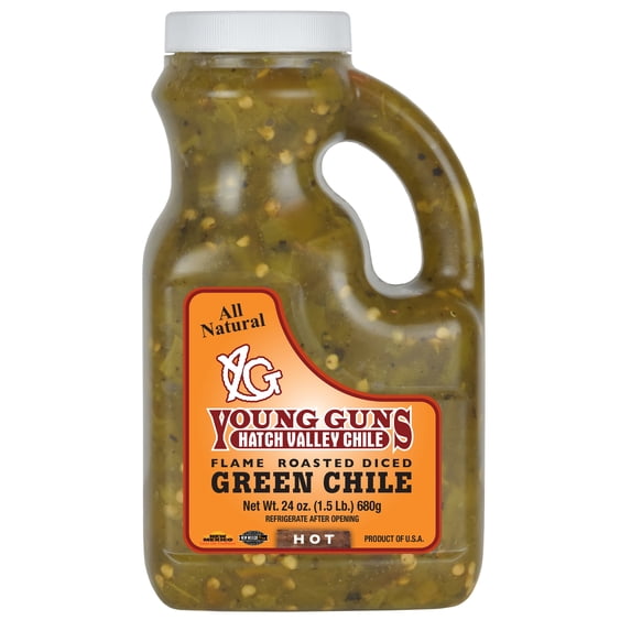 Young Guns Hatch Valley Chile, Flame Roasted, Diced Hot Hatch Green ...