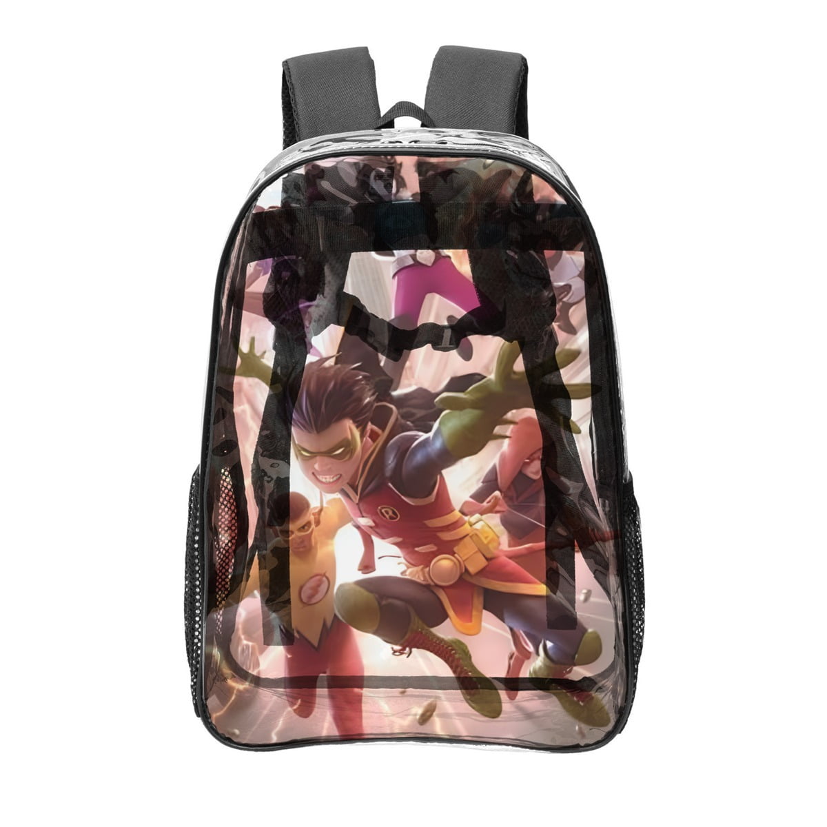 Young Justice Transparent Backpack - Guard Dog Security, Durable and ...