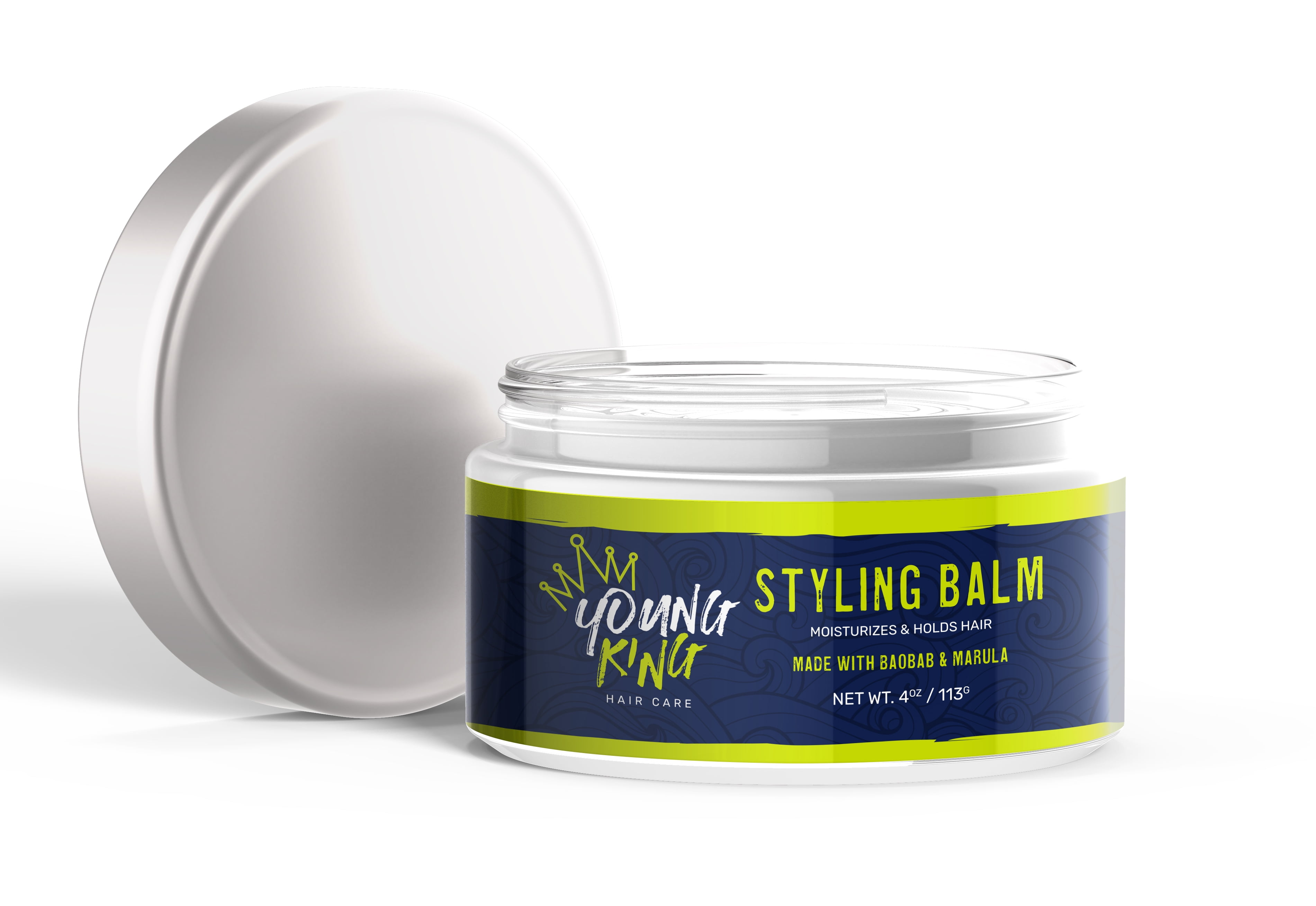Young King Styling Balm 4 oz with Medium Hold for Styling, All Hair ...