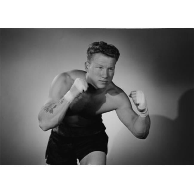 Young Man in Boxing Stance Poster Print - 18 x 24 in. - Walmart.com