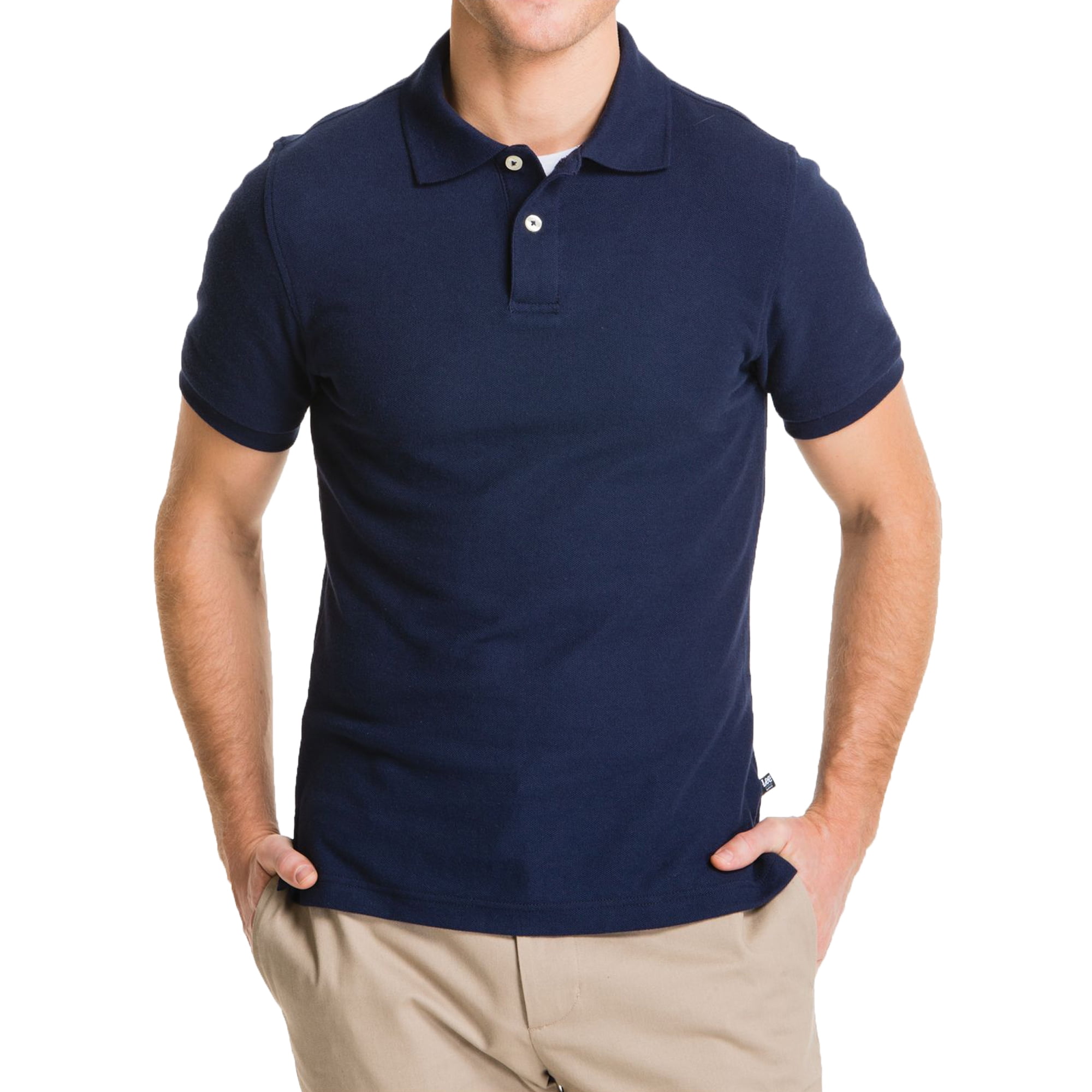 Young Men's Modern Fit Short Sleeve Polo Shirt - Walmart.com