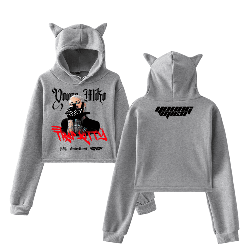 Young Miko Merch Hoodie Pullover Cat Ears Hoodie Fashion Hip Hop Rapper ...