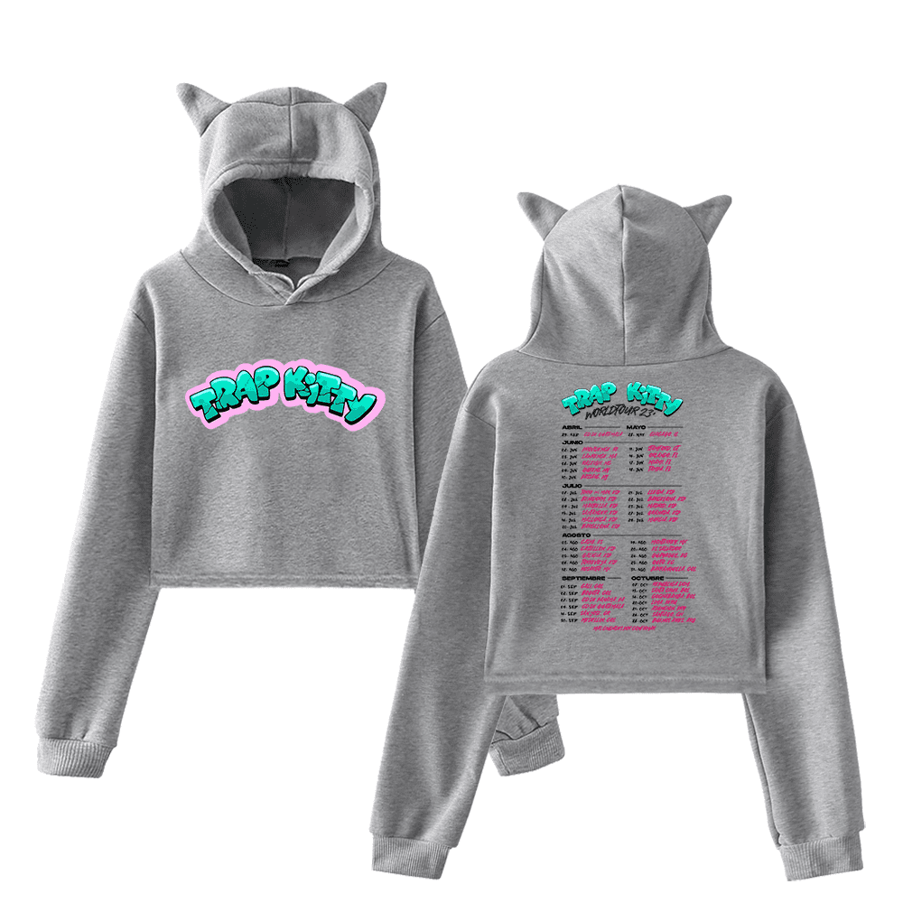 Young Miko Merch Trap Kitty World Tour 23 Hoodie Pullover Cat Ears ...