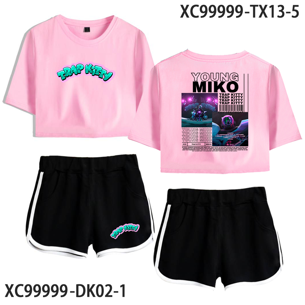 Young Miko Merch Xoxo Tour 2024 Crop Top T-shirt With Shorts T Shirt ...