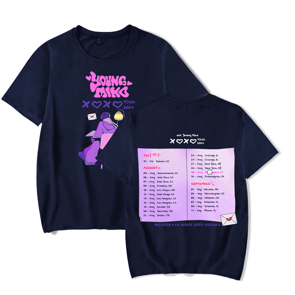 Young Miko Merch Xoxo Tour 2024 T-Shirt Men Women Fashion t shirt Men ...
