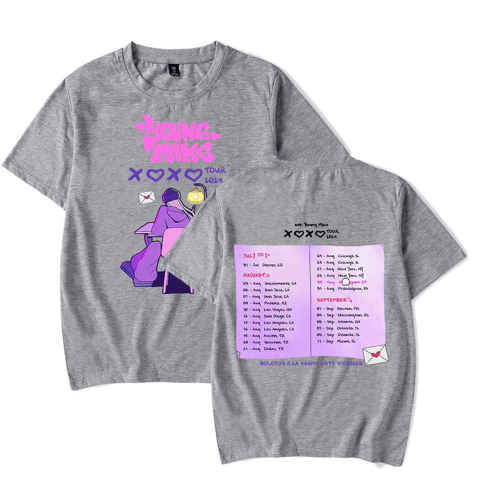 Young Miko Merch Xoxo Tour 2024 T-Shirt Men Women Fashion t shirt Men ...