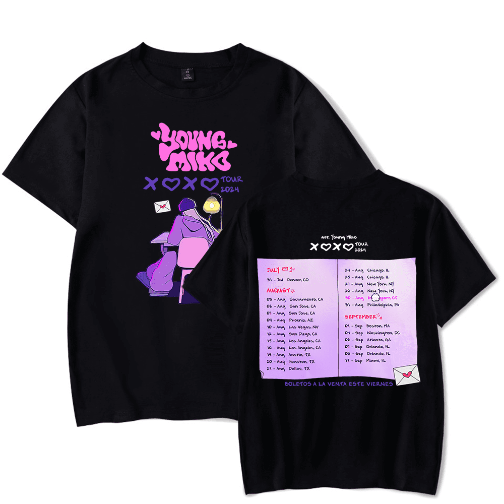 Young Miko Merch Xoxo Tour 2024 T-Shirt Men Women Fashion t shirt Men ...