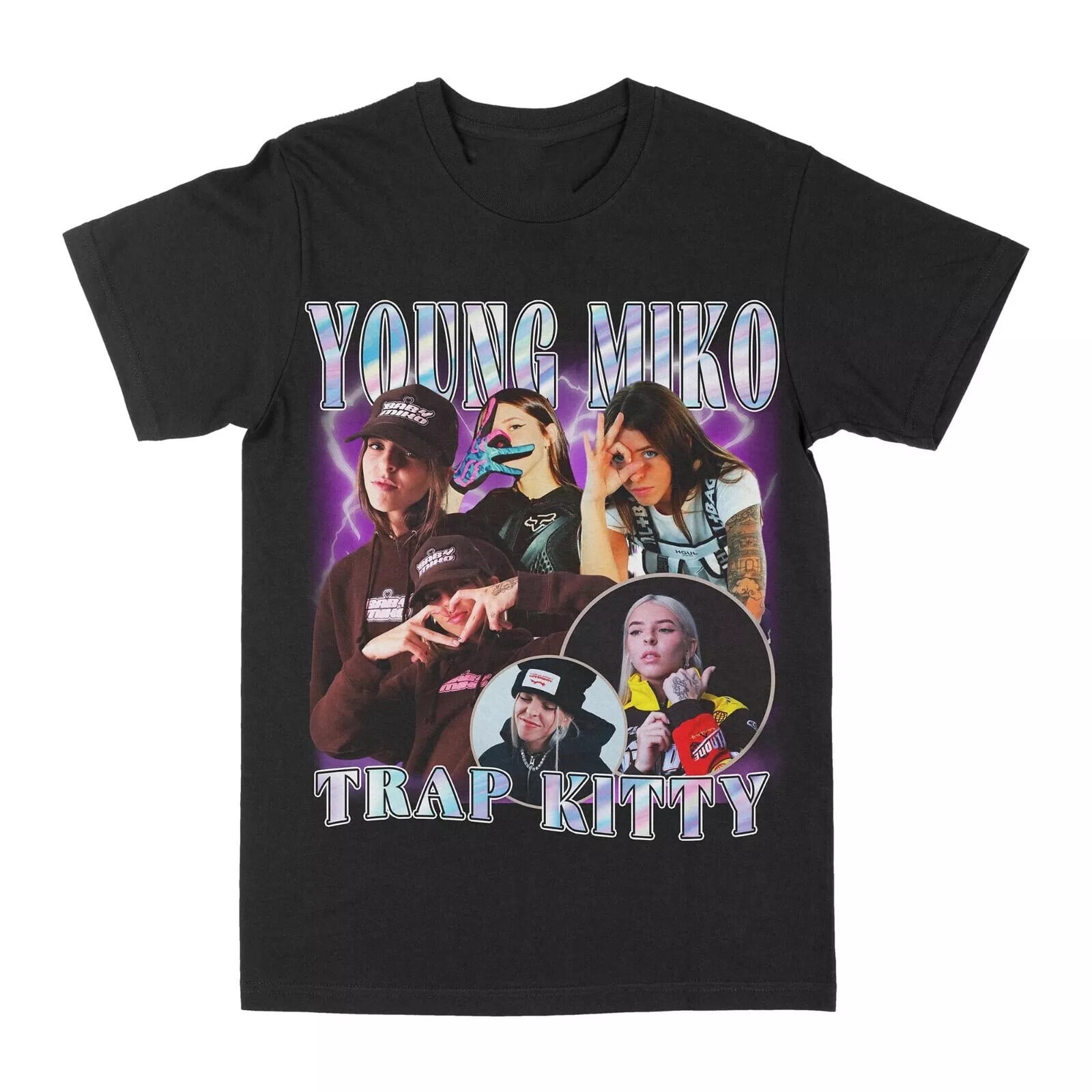 Young Miko Trap Kitty Album Retro Vintage T-shirt S-5XL - Walmart.com