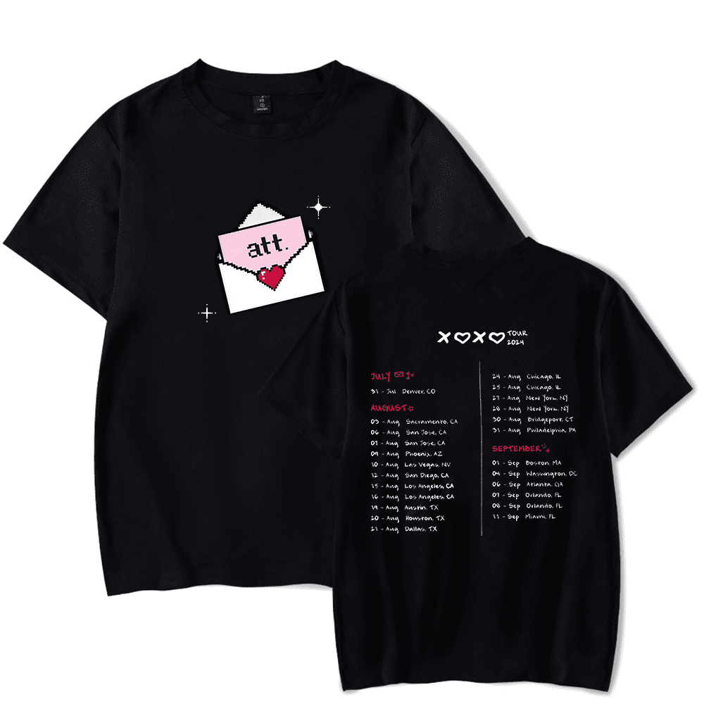 Young Miko XOXO Tour 2024 Merch Short Sleeve T-shirt Unisex Fashion ...