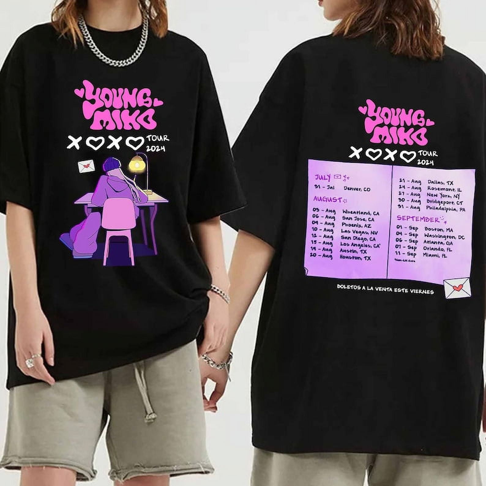 Young Miko - XOXO Tour 2024 Shirt, Young Miko Fan Shirt, Young Miko 2024 Concert Shirt, XOXO ...