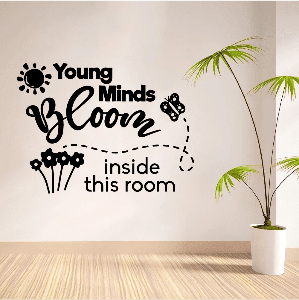 Young Minds Bloom Classroom Wall Decals Stickers Education Educational ...