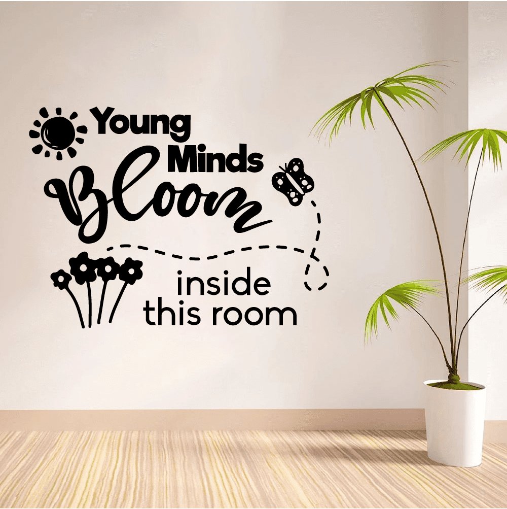 Young Minds Bloom Classroom Wall Decals Stickers Education Educational ...