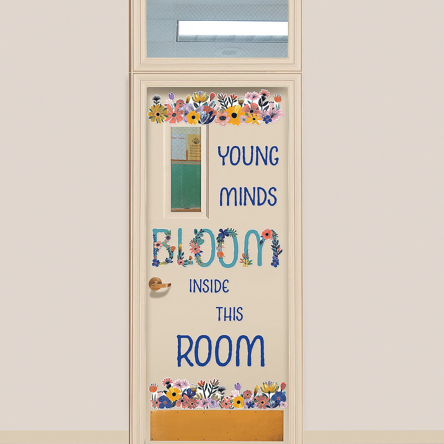 Young Minds Bloom Inside this Room Classroom Door Decorating Kit - 33 ...