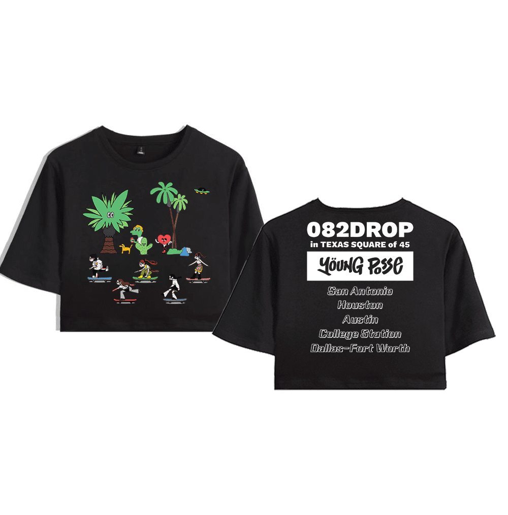 Young Posse Merch Yps On Board Top Midriff-Baring Tshirt Women Girl ...