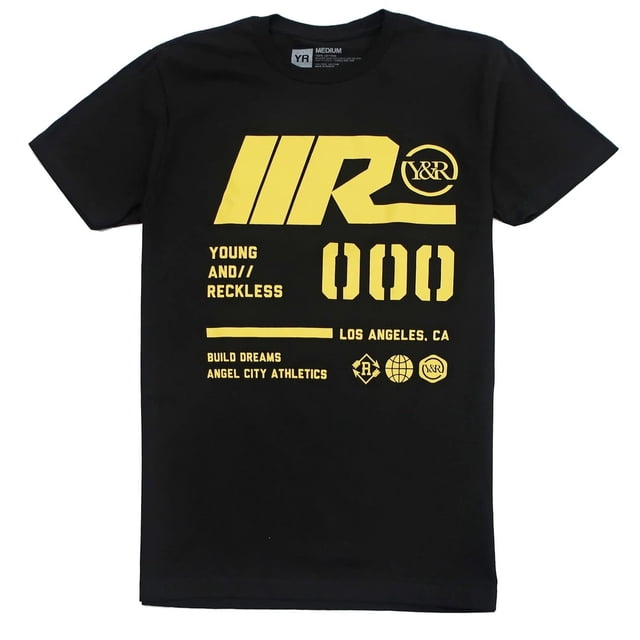 Young & Reckless Men's Racing 000 Y & R Logo Graphic Tee T-Shirt (XXX-Large, Black) - Walmart ...