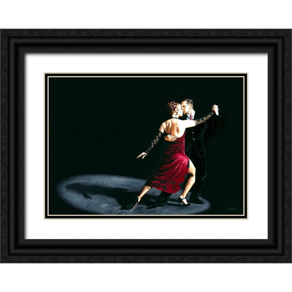 Young, Richard 24x18 Black Ornate Wood Framed with Double Matting ...