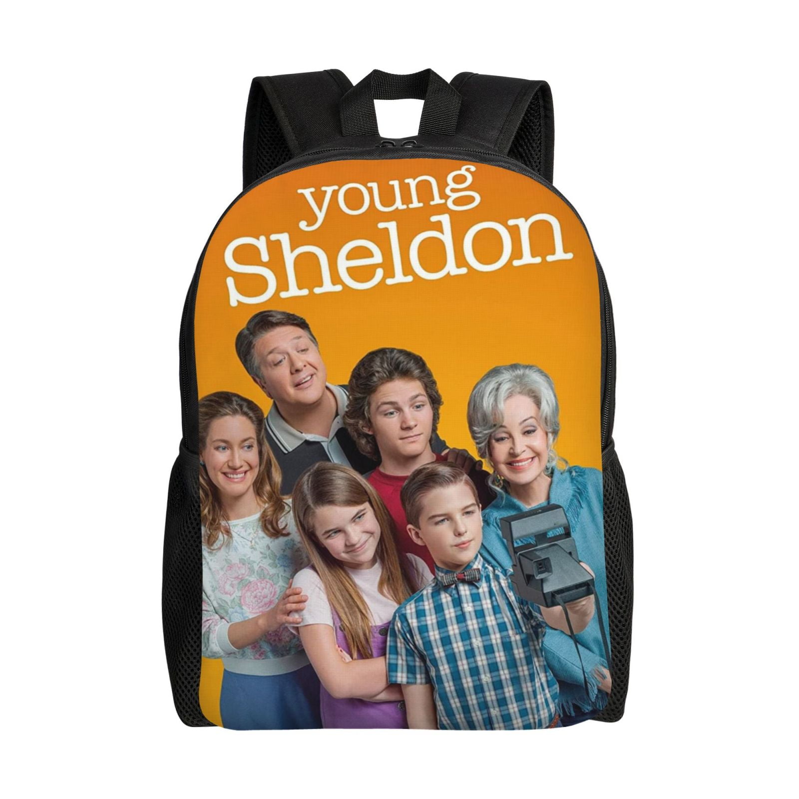 Young Sheldon Family Backpack Casual Adjustable Bookbag School Bag ...