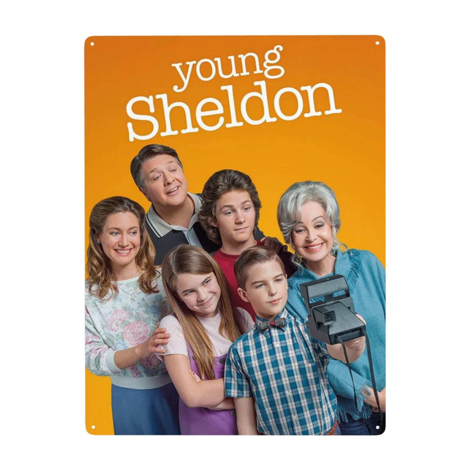 Young Sheldon Family Metal Sign Decor 30x40cm Wall Art Sign for Home ...
