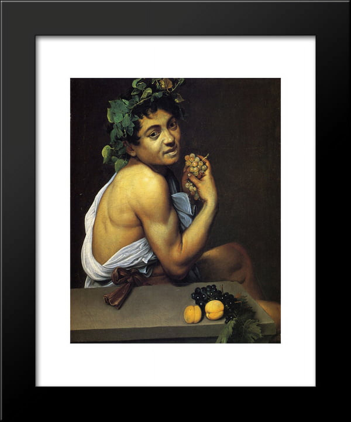 Young Sick Bacchus 20x24 Framed Art Print by Caravaggio - Walmart.com