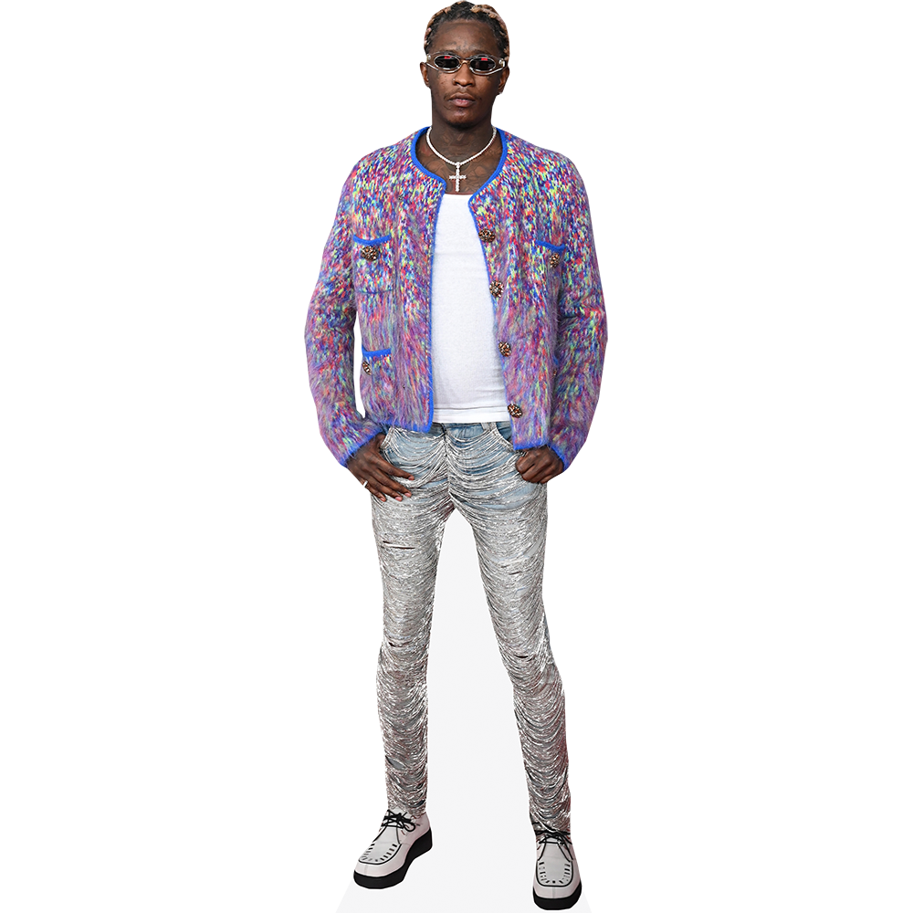 Young Thug (Jacket) Mini Cardboard Cutout Standee - Walmart.com