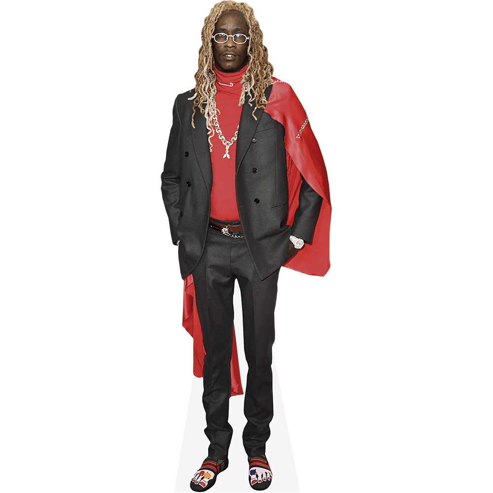Young Thug (Red) Mini Cardboard Cutout Standee - Walmart.com