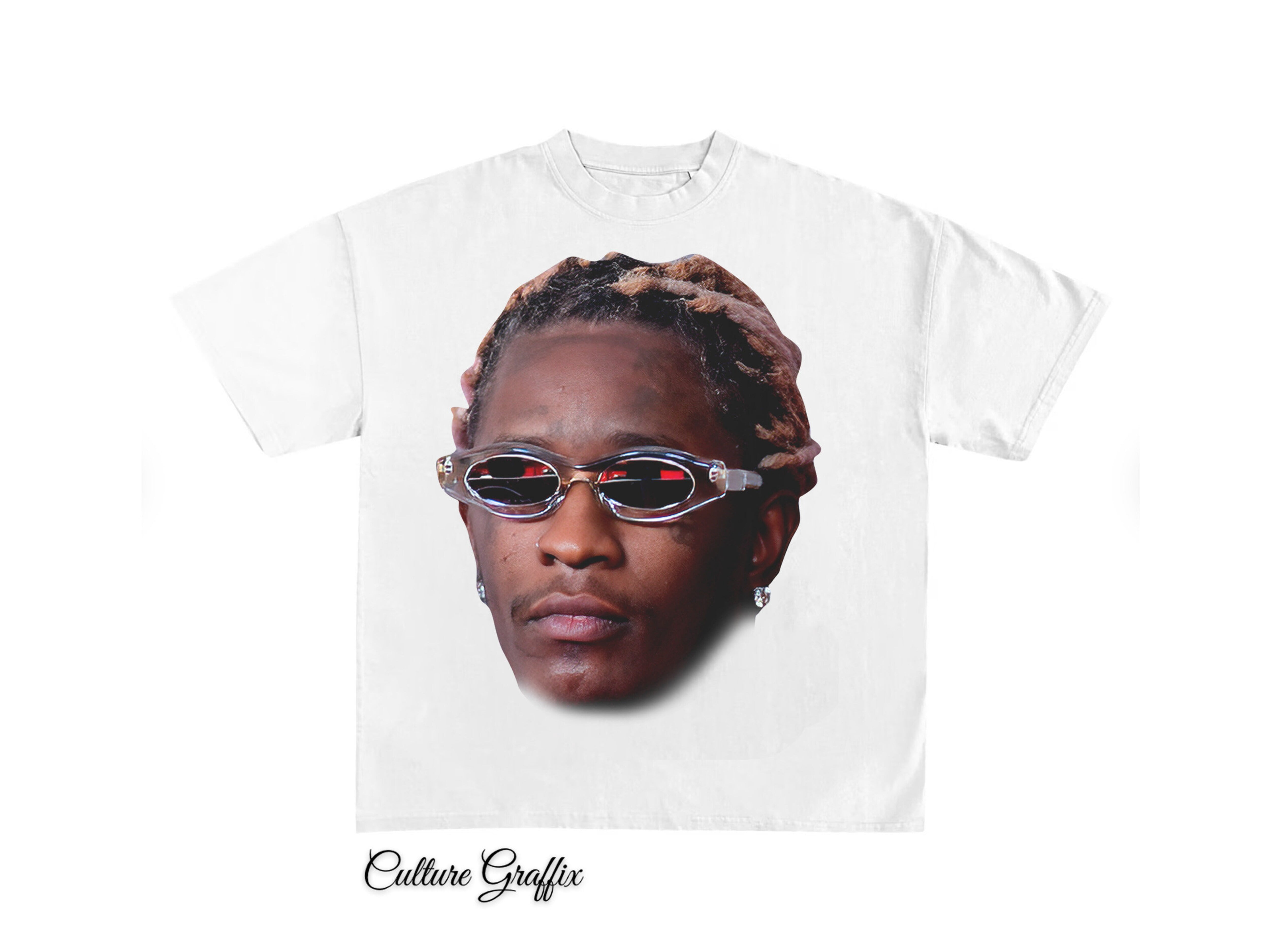 Young Thug Shirt White, Vintage Rap Tee Young Thug Hip Hop Graphic ...