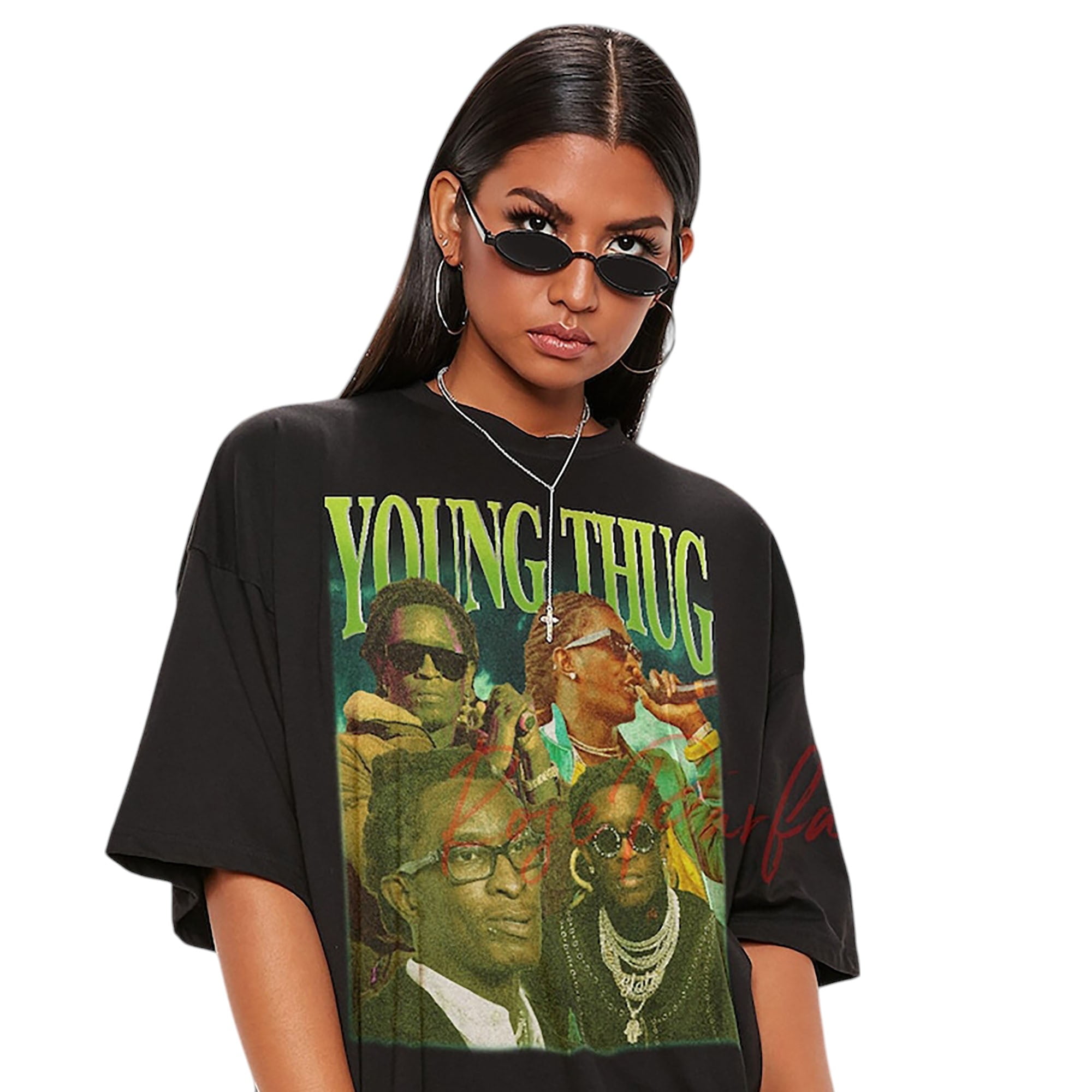 Young Thug Slatt Retro Vintage 90'S Unisex Classic 2D T-Shirt - Rapper ...