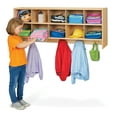 10 Section Wood Wall Mounted Coat Locker With Storage - Walmart.com