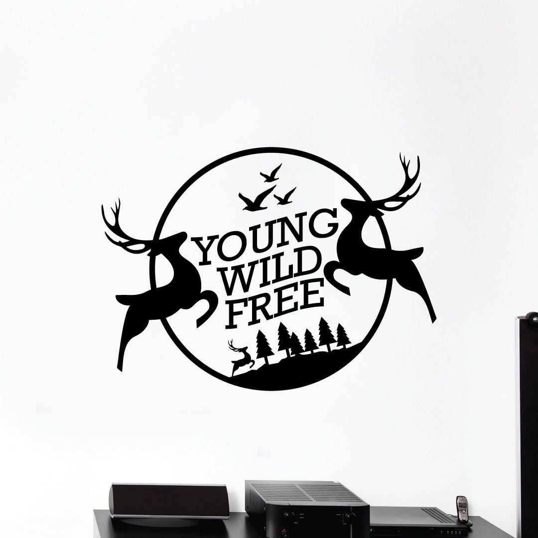 Young Wild Free Hunting Quote Hunter Huntsman Hunt Forest Animal Quotes ...