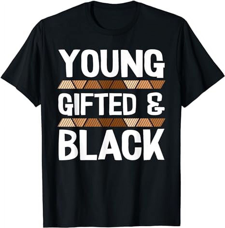 Young ed And Black History Month Cool BLM Melanin Pride T-Shirt ...