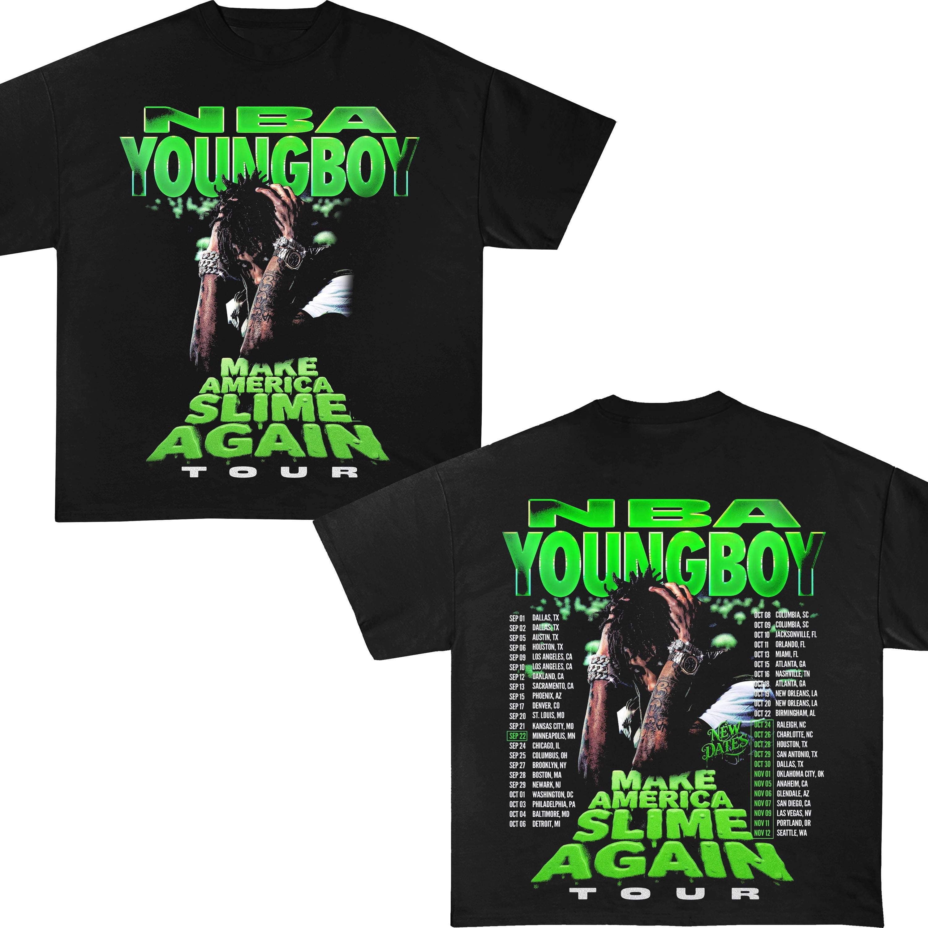 YoungBoy Make America Slime Again Tour shirt, Retro Unisex Youngboy ...