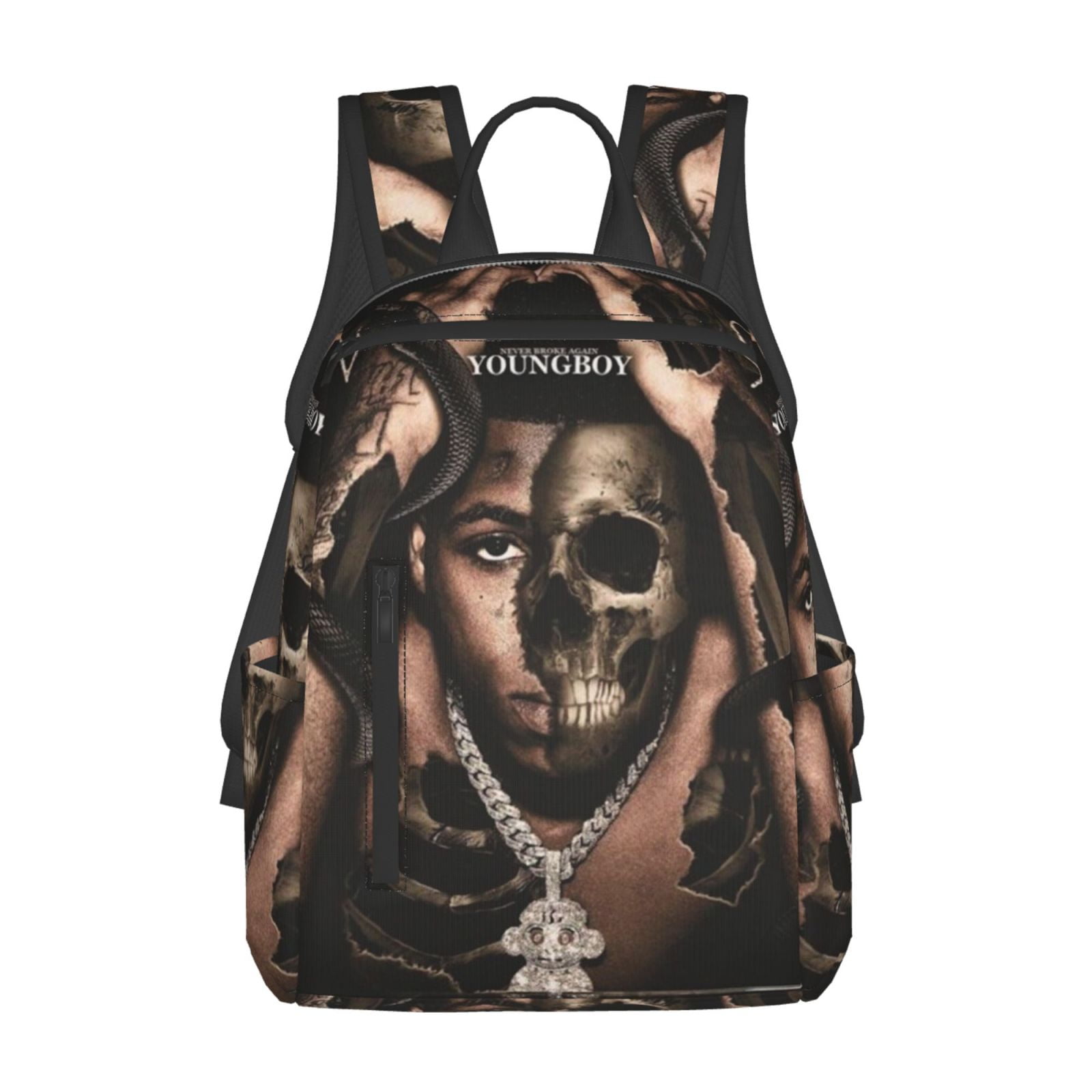 YoungBoy Never Broke Again Lip Top Backpack Student School Bag Bookbag ...