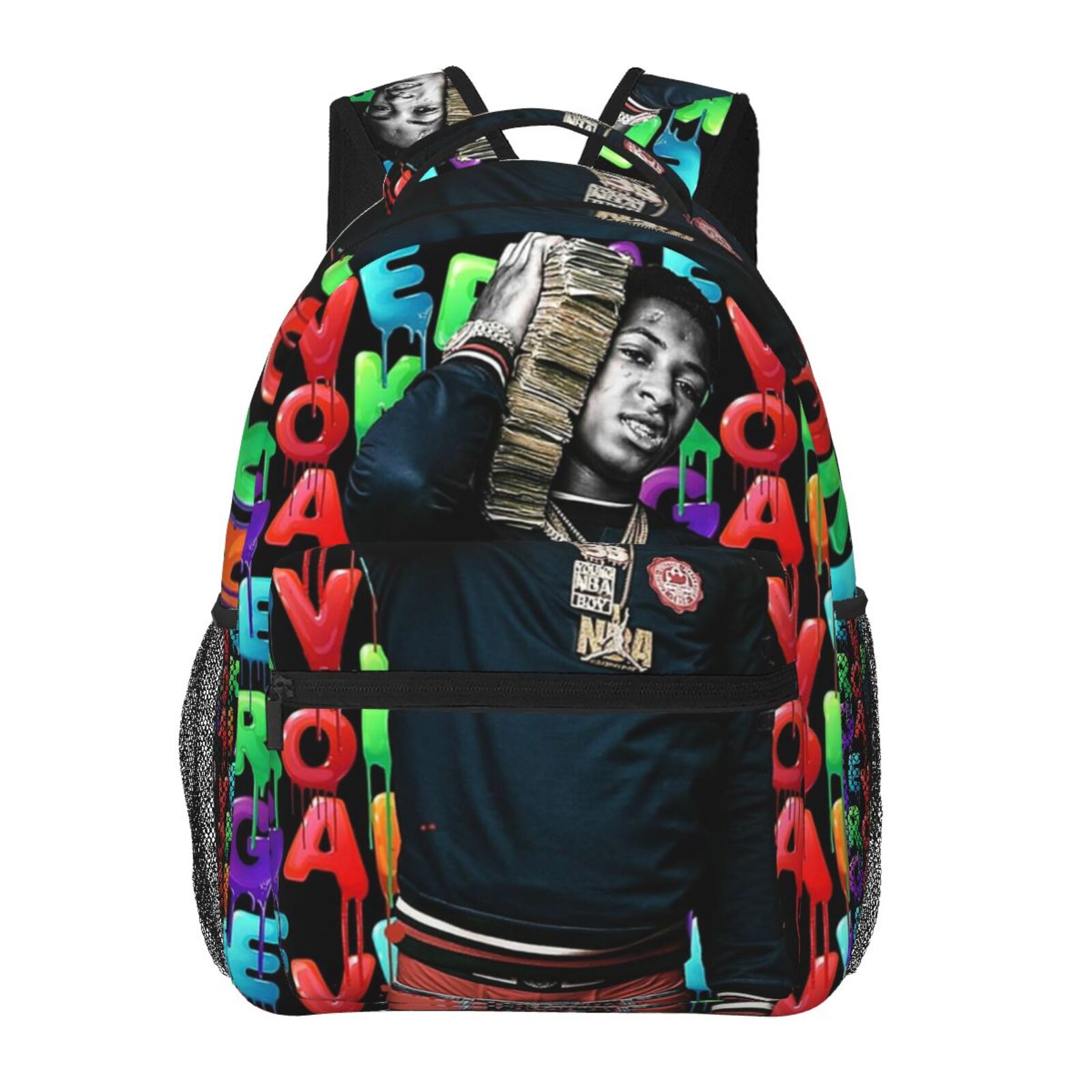YoungBoy Never Broke Again Rap Backpack Notebook Laptop Bags Daypack ...