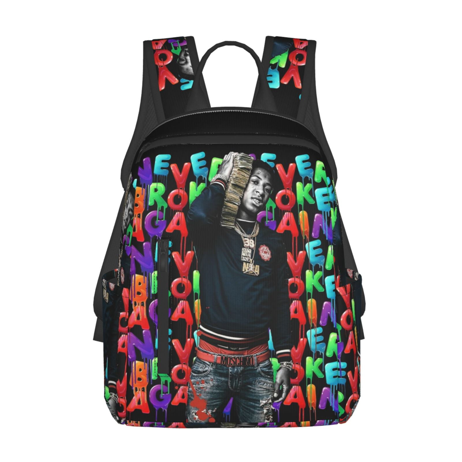 YoungBoy Never Broke Again Rap Backpack Student School Bag Bookbag ...