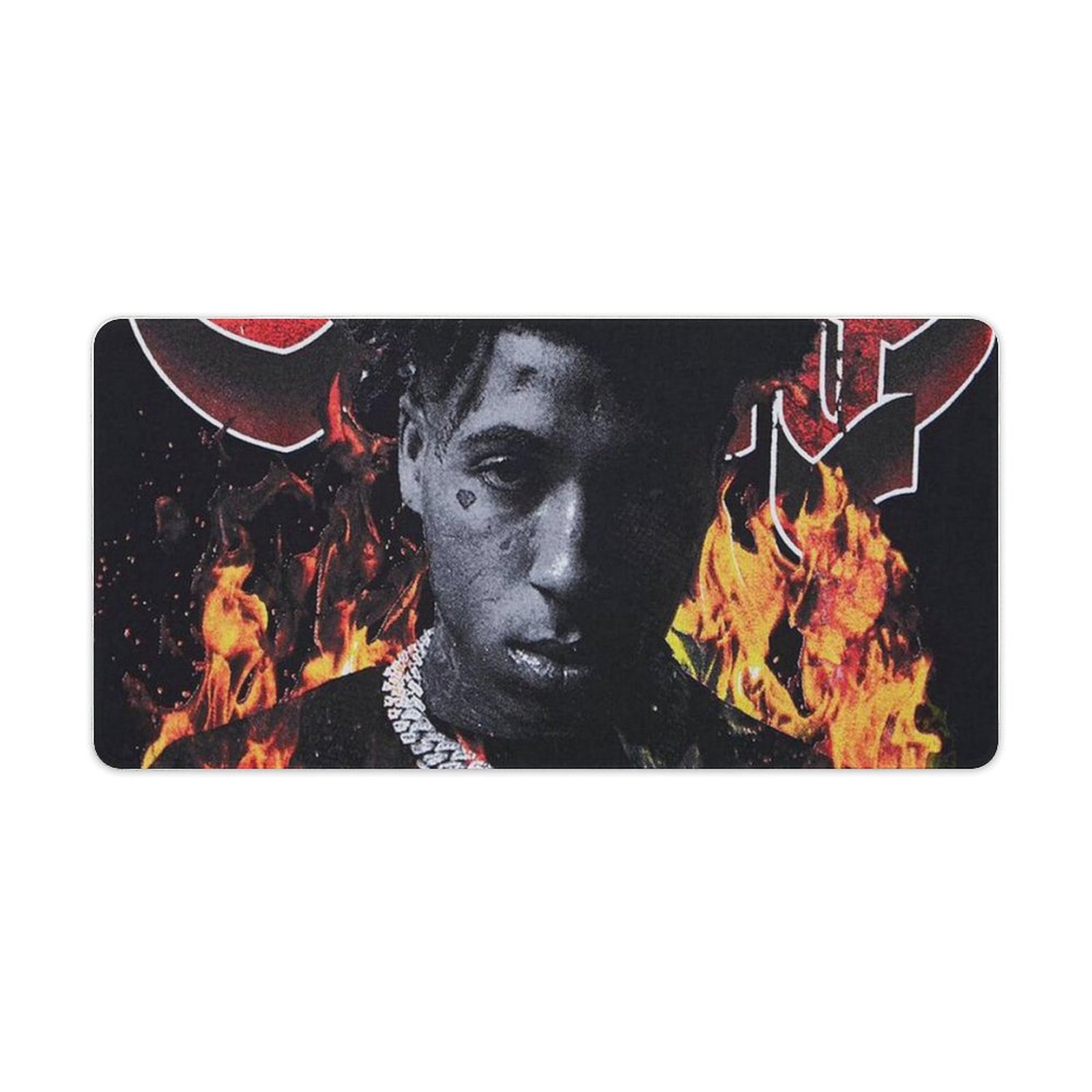 YoungBoy Never Broke Again Rapper Mouse Pad Extended Gaming No-sliped Large Desk Mat Stitched ...