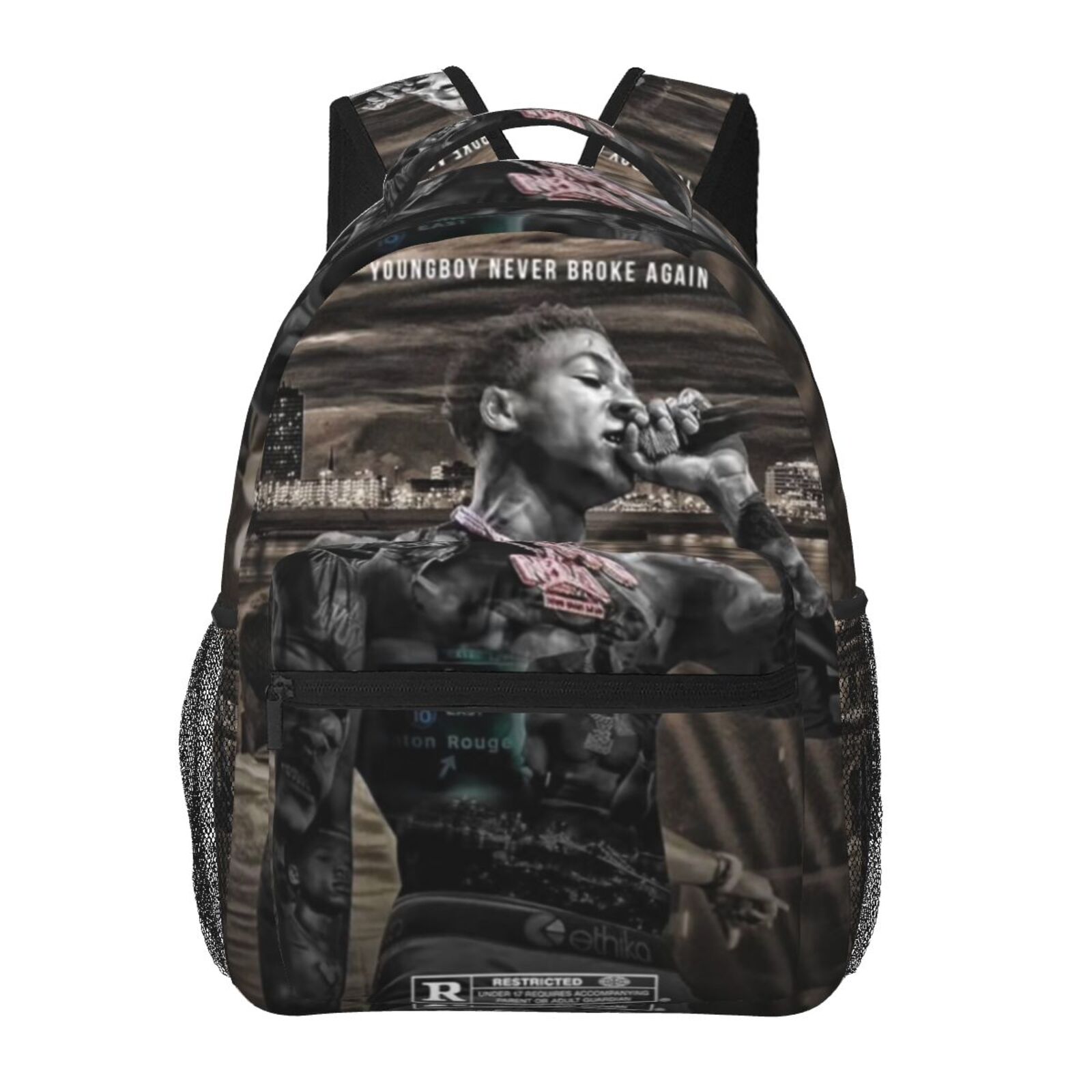 YoungBoy Never Broke Again Realer Backpack Notebook Laptop Bags Daypack ...