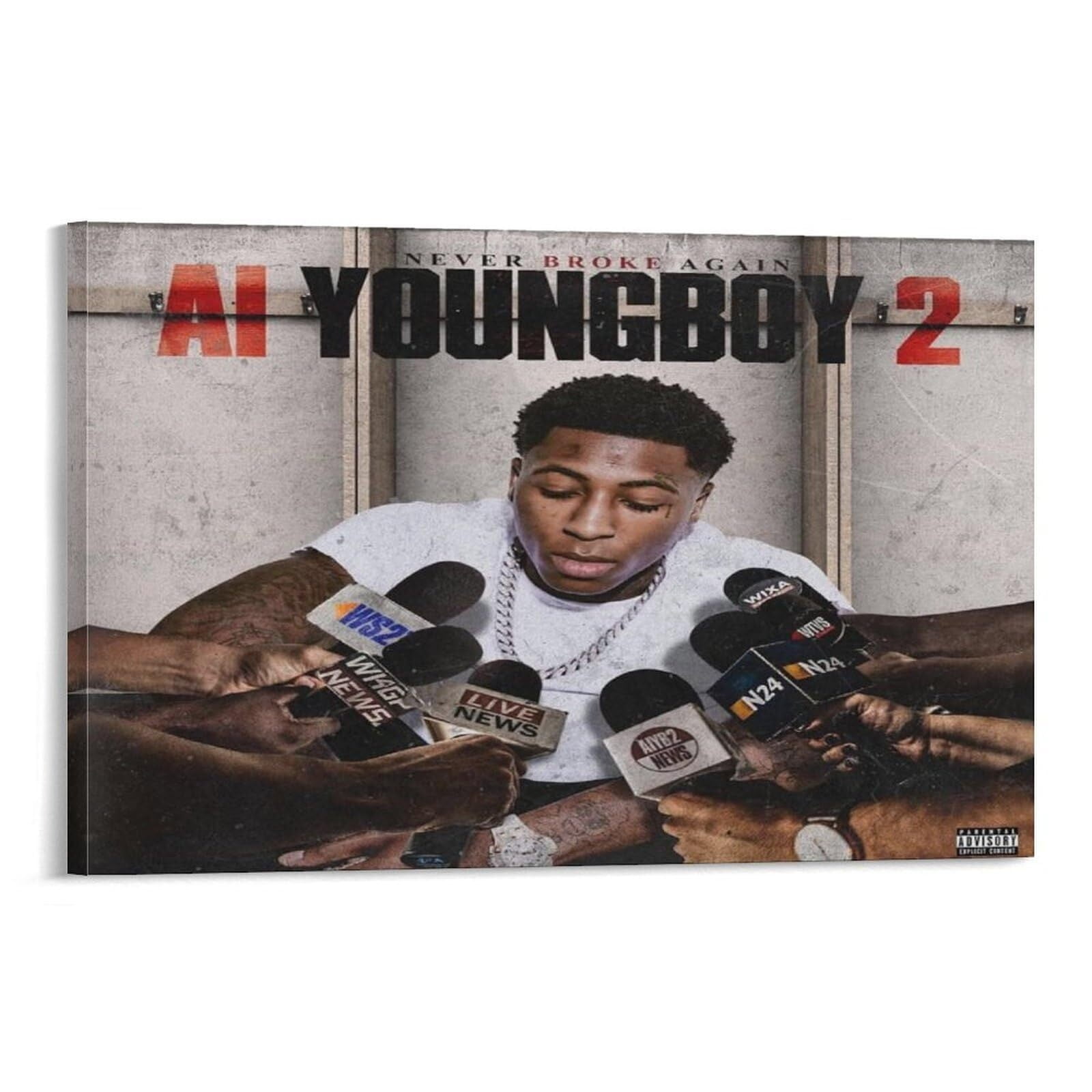 YoungBoy Never Broke Again Music Poster Canvas Wall Art Posters For ...