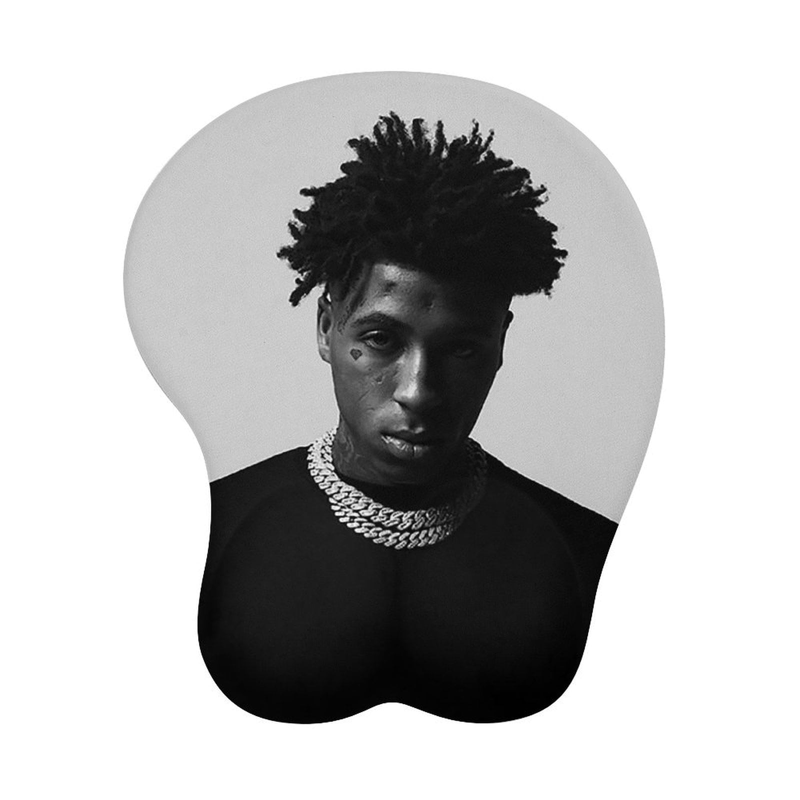 YoungBoy Never Broke Portable Silicone Mouse Pad Wrist Mouse Pad ...
