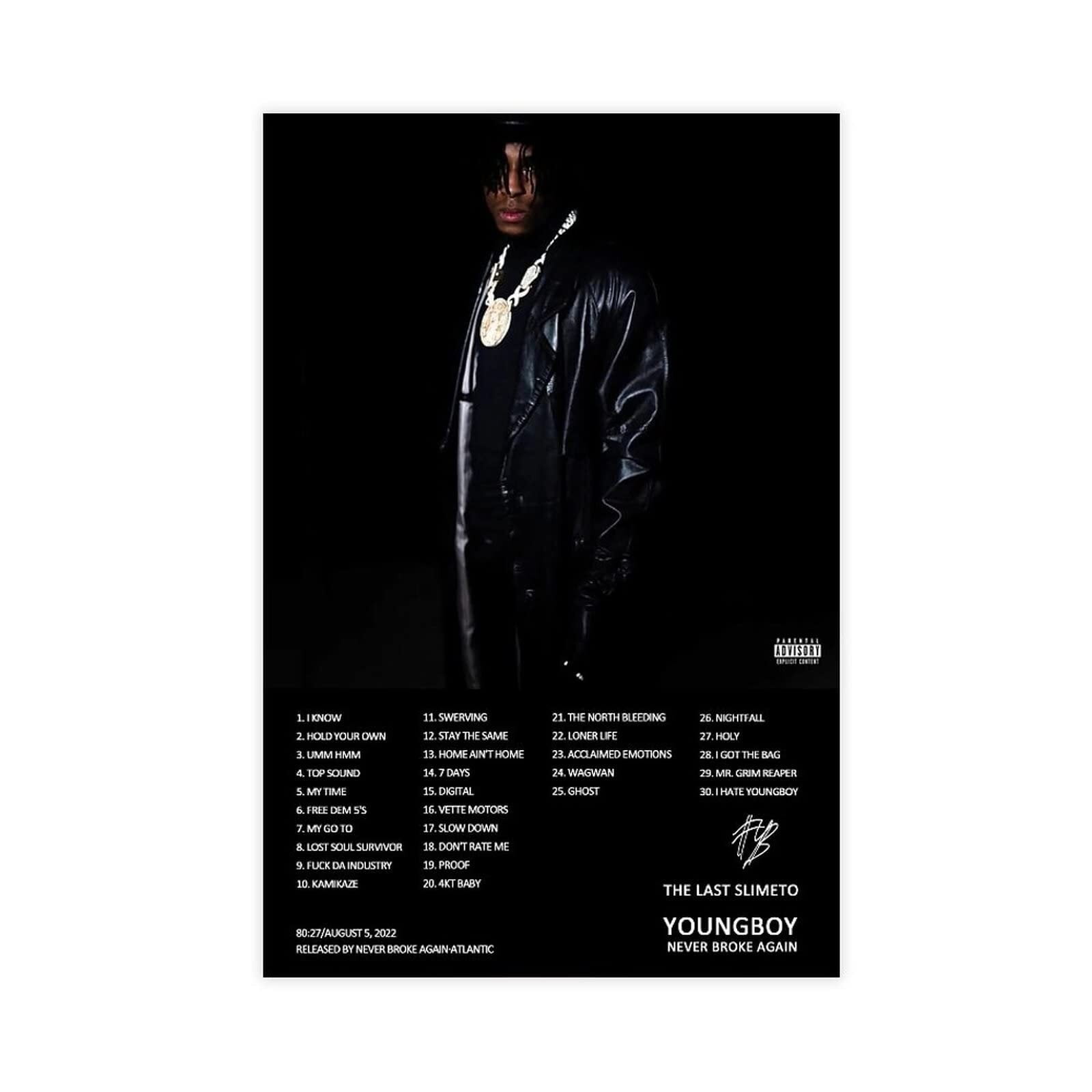 YoungBoy Poster Never Broke Again Poster The Last Slimeto Music Album ...