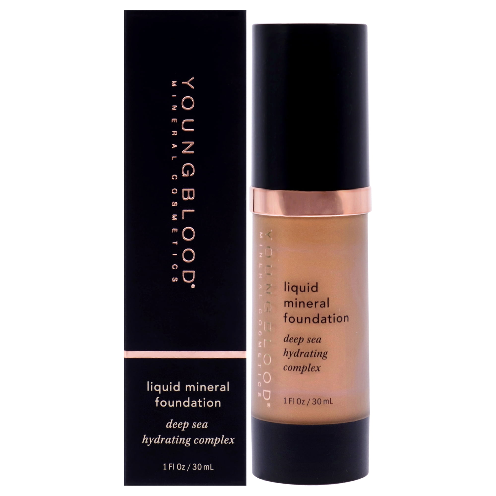 Youngblood Liquid Mineral Foundation - Nutmeg , 1 oz Foundation ...